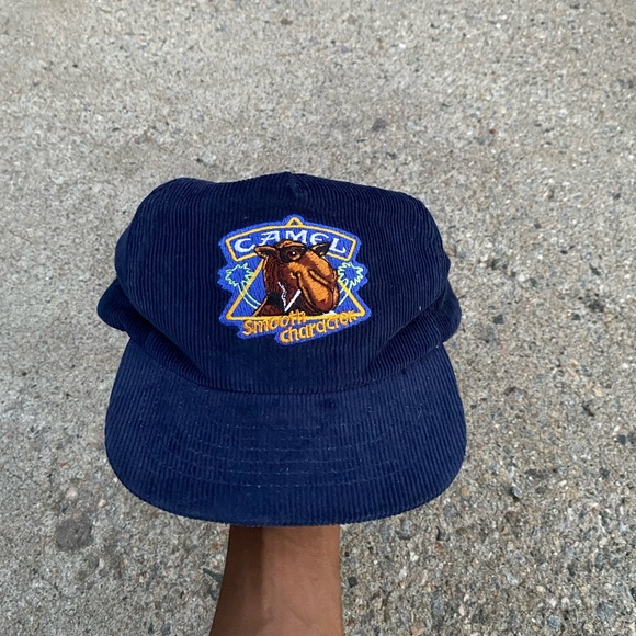 camel | Accessories | Vintage 9s Camel Cigarette Corduroy Hat | Poshmark